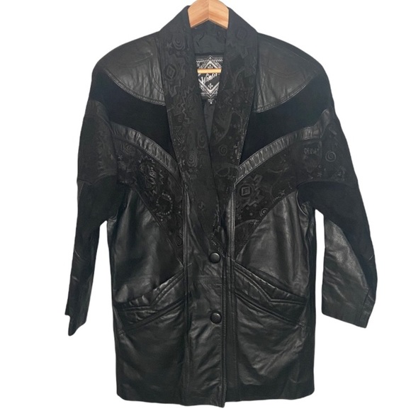 Winlit | Jackets & Coats | Vintage Western Genuine Leather Coat | Poshmark